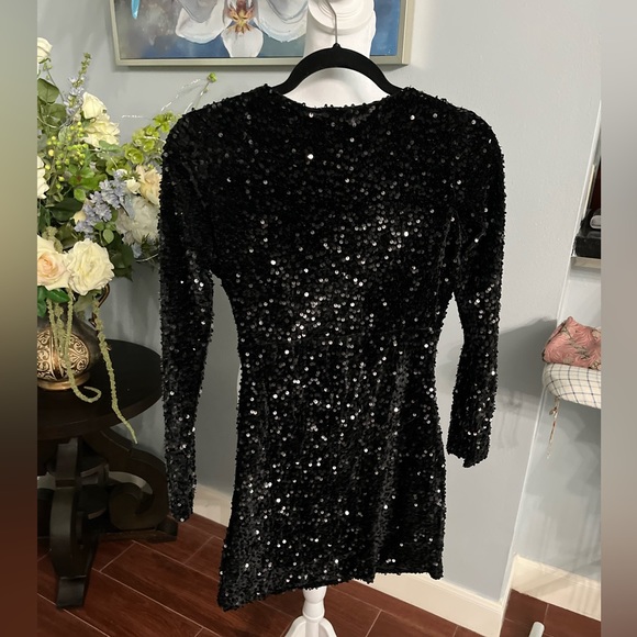 Cider | Dresses | Nwt Cider Black Sequin Dress | Poshmark